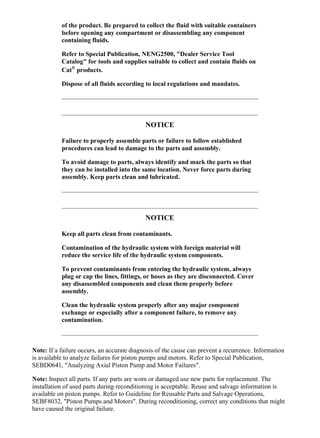 Caterpillar Cat 349D L Excavator (Prefix RBJ) Service Repair Manual ...