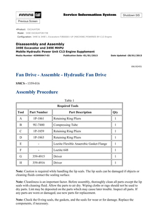 Caterpillar Cat 349E Excavator (Prefix FJB) Service Repair Manual (FJB00001 and up).pdf