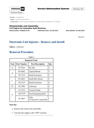 Caterpillar Cat 352F Excavator (Prefix RBF) Service Repair Manual ...