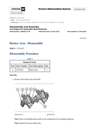 Caterpillar cat 352 f xe excavator (prefix mdr) service repair manual ...