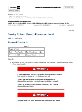 Caterpillar cat 416 d backhoe loader (prefix bfp) service repair manual ...