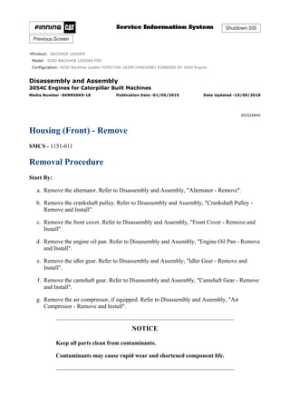 Caterpillar cat 420 d backhoe loader (prefix fdp) service repair manual ...