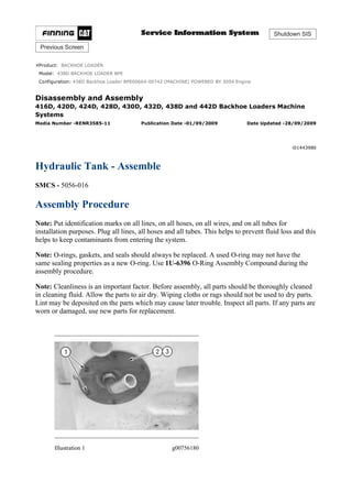 Caterpillar cat 438 d backhoe loader (prefix bpe) service repair manual ...