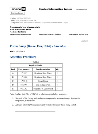 Caterpillar Cat 725C Articulated Truck (Prefix TFB) Service Repair Manual (TFB00001 and up).pdf