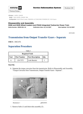 Caterpillar Cat 962G Wheel Loader (Prefix 7BW) Service Repair Manual (7BW00001 and up).pdf
