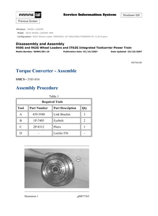 Caterpillar Cat 962G Wheel Loader (Prefix 7BW) Service Repair Manual ...