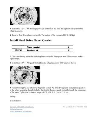 Caterpillar cat 966 c wheel loader (prefix 76j) service repair manual ...