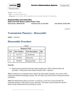 Caterpillar Cat 972G WHEEL LOADER (Prefix 9GW) Service Repair Manual (9GW00001-00292).pdf