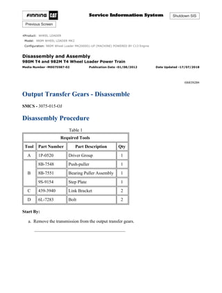 Caterpillar Cat 980M Wheel Loader (Prefix MK2) Service Repair Manual (MK200001 and up).pdf