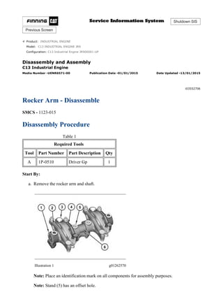 Caterpillar cat c13 industrial engine (prefix jr9) service repair ...