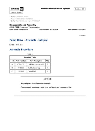 Caterpillar cat c18 industrial engine (prefix bdn) service repair manual (bdn00001 and up) | PDF