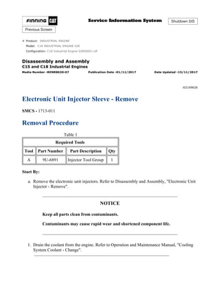 Caterpillar Cat C18 Industrial Engine (Prefix GJE) Service Repair ...