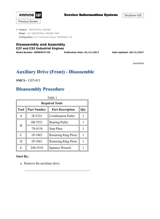 Caterpillar Cat C27 Industrial Engine (Prefix TWM) Service Repair Manual Instant Download.pdf