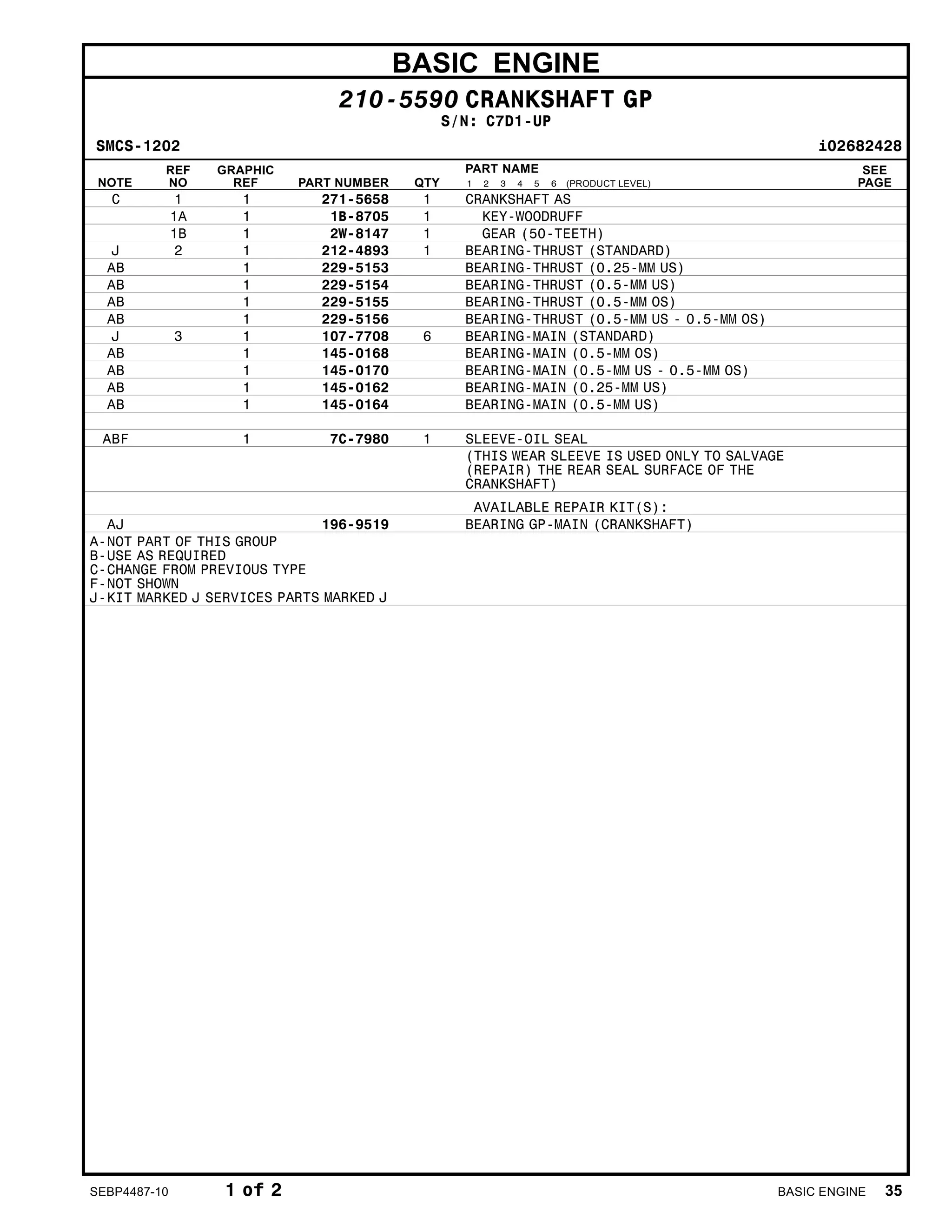 Caterpillar Cat C7 Marine Engine Parts Catalogue Manual.pdf