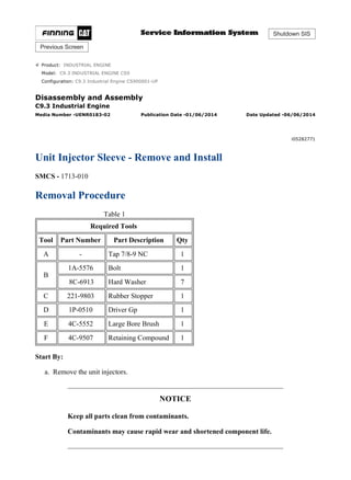 Caterpillar cat c9.3 industrial engine (prefix cs9) service repair ...