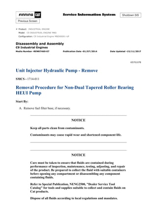 Caterpillar cat c9 industrial engine (prefix mbd) service repair manual ...