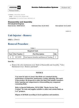 Caterpillar Cat C9 Industrial Engine (Prefix MBD) Service Repair Manual ...