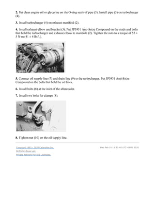 Caterpillar cat d44 b articulated dump truck (prefix 8sd) service ...