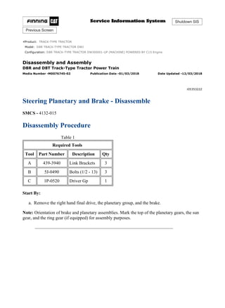 Caterpillar cat d8 r track type tractor dozer bulldozer (prefix dwj ...