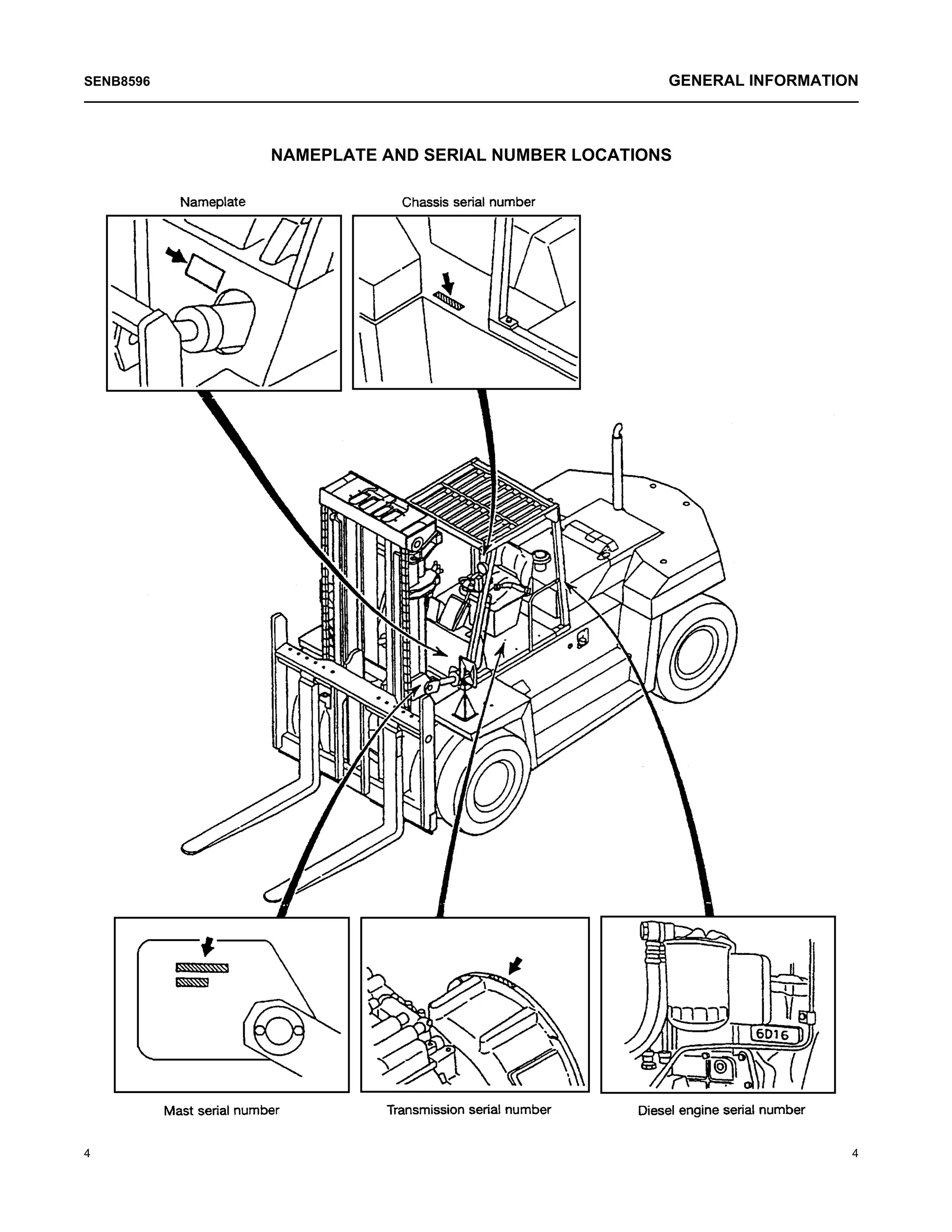Caterpillar cat dp150 forklift lift trucks service repair manual sn：6 ...