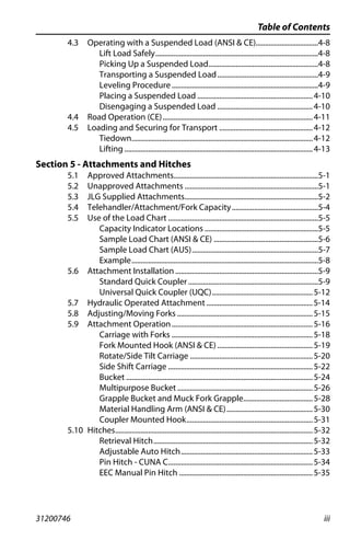 Caterpillar cat th255 c telehandler operator and maintenance manual | PDF