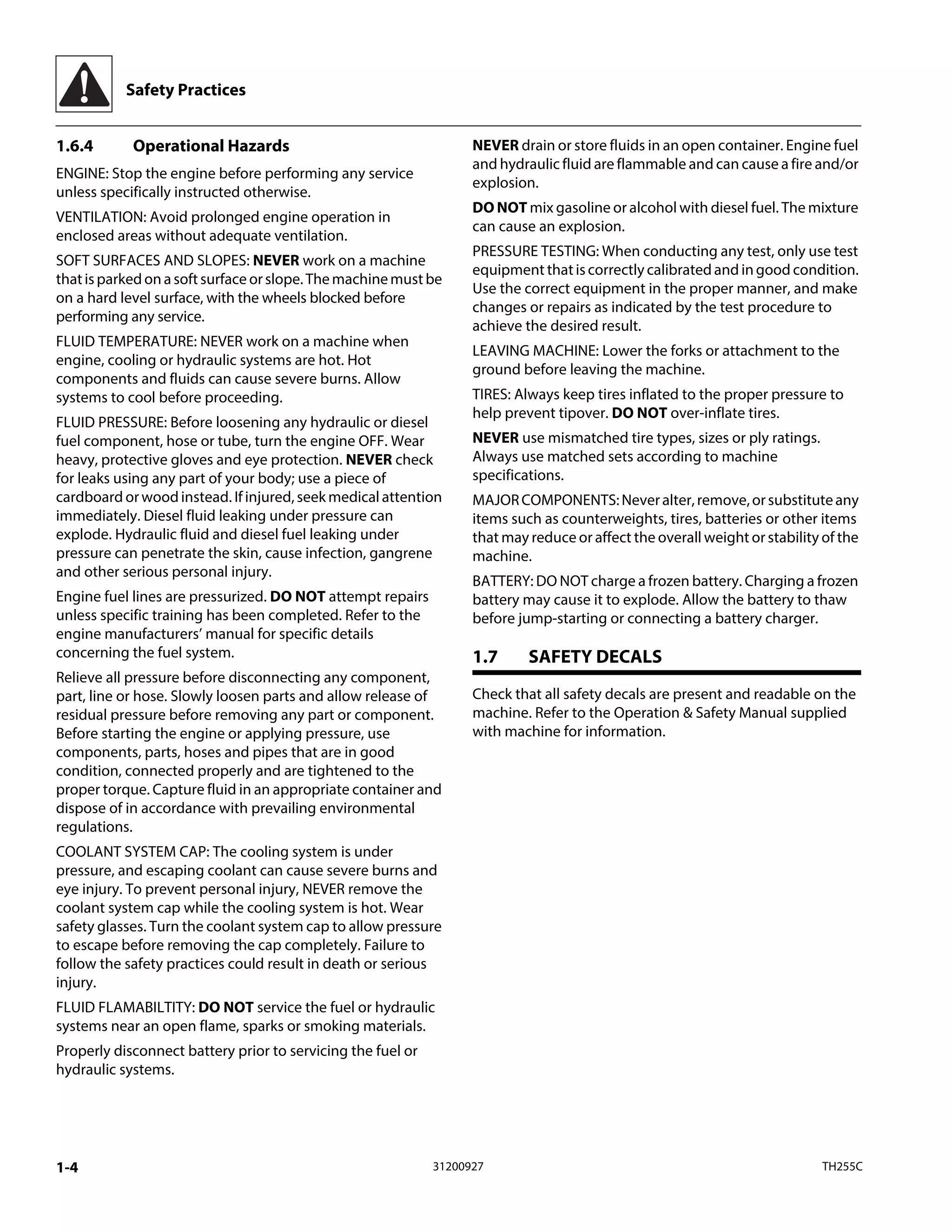 Caterpillar cat th255 c telehandler service repair manual sn jk200150 ...