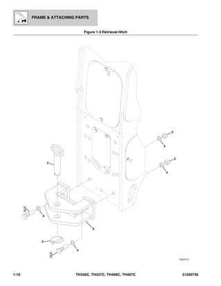 Caterpillar cat th406 c telehandler parts catalogue manual | PDF