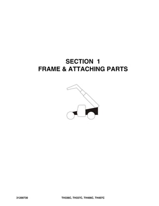 Caterpillar cat th406 c telehandler parts catalogue manual | PDF