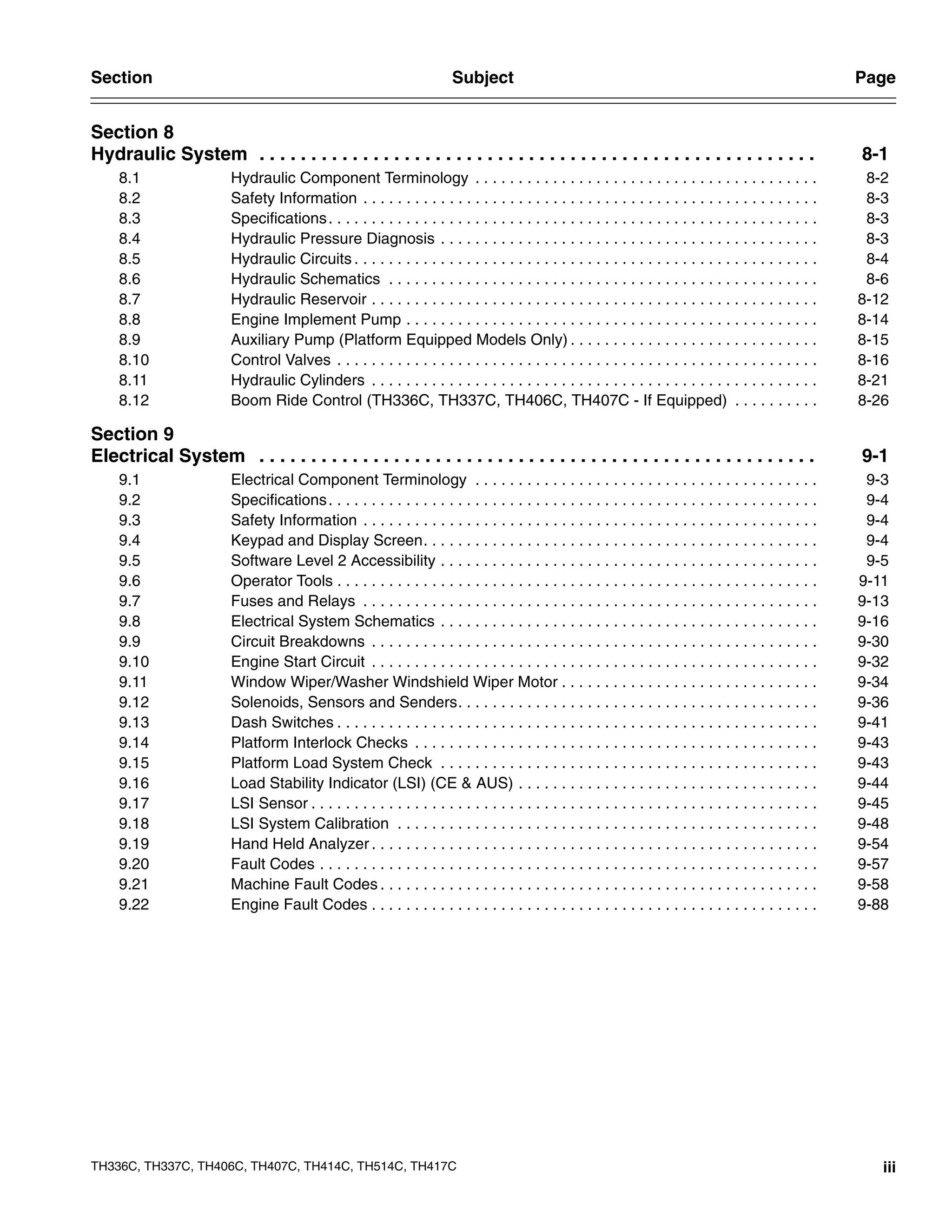 Caterpillar cat th407 c telehandler service repair manual | PDF