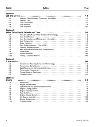 Caterpillar cat th414 c gc, th417c gc telehandler service repair manual ...