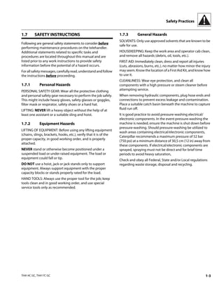 Caterpillar cat th414 c gc, th417c gc telehandler service repair manual ...