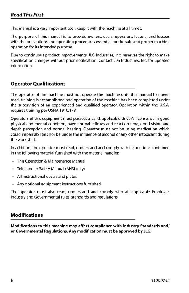 Caterpillar cat th414 c telehandler operator and maintenance manual | PDF