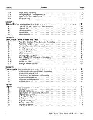 Caterpillar cat th514 c telehandler service repair manual | PDF