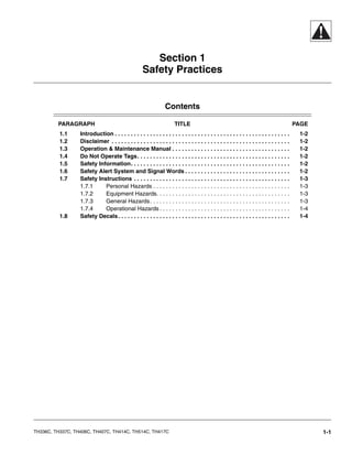 Caterpillar cat th514 c telehandler service repair manual | PDF
