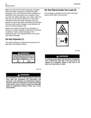 Caterpillar cat th560 b telehandler operator and maintenance manual sn ...