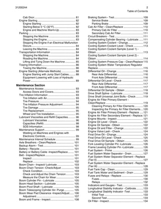 Caterpillar cat th560 b telehandler operator and maintenance manual sn ...