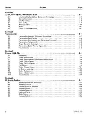 Caterpillar cat tl1055 tl1255 telehandler service repair manual (sn ...