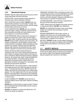 Caterpillar cat tl1055 tl1255 telehandler service repair manual (sn ...
