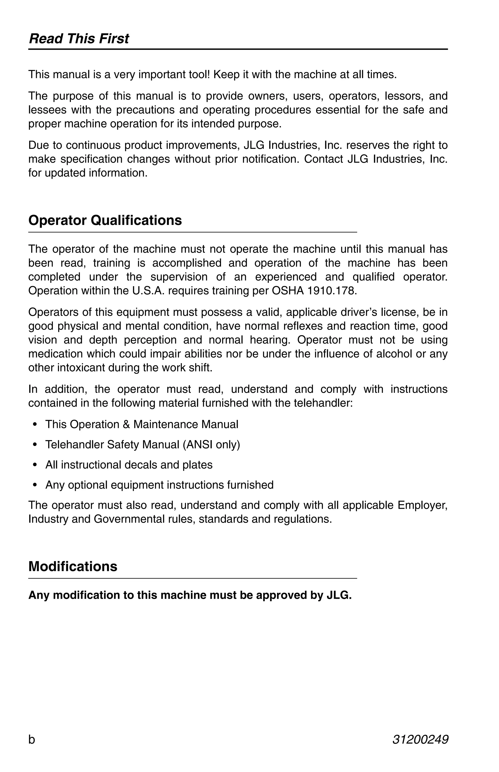 Caterpillar cat tl1255 telehandler operation and maintenance manual | PDF