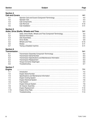 Caterpillar cat tl642 tl943 telehandler service repair manual (sn ...