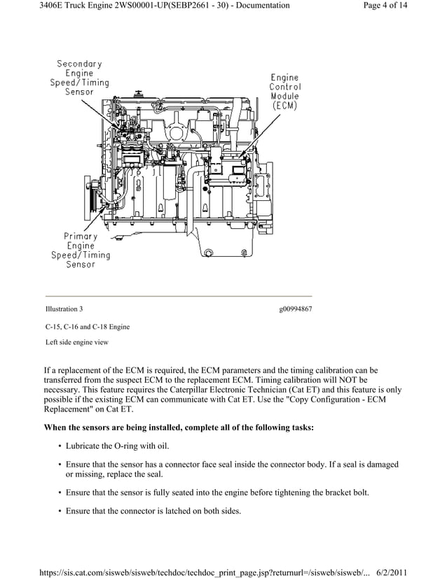 Caterpillar engine speed timing sensor circuit test | PDF | Auto Repair ...