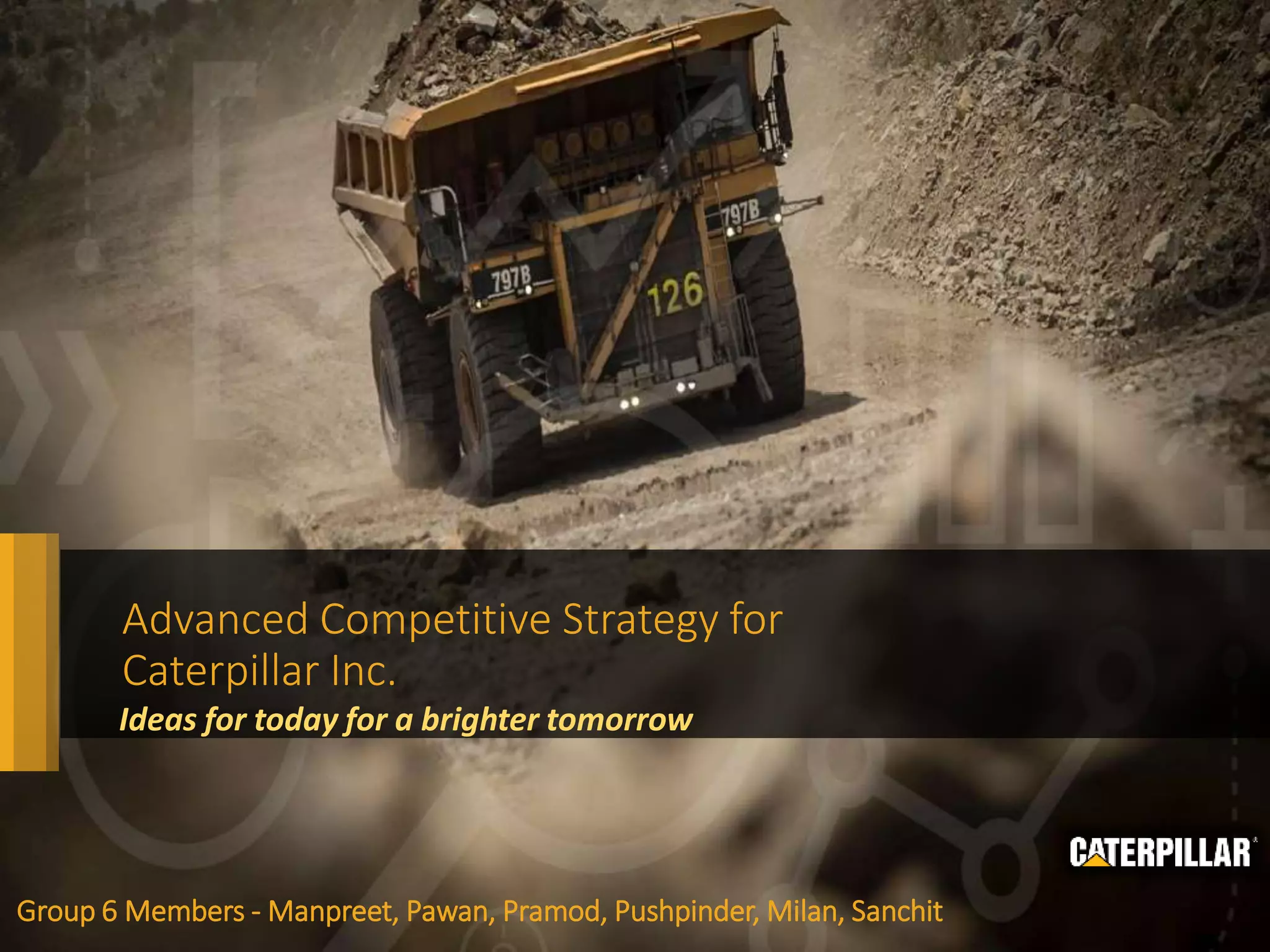 Caterpillar inc strategy | PPTX