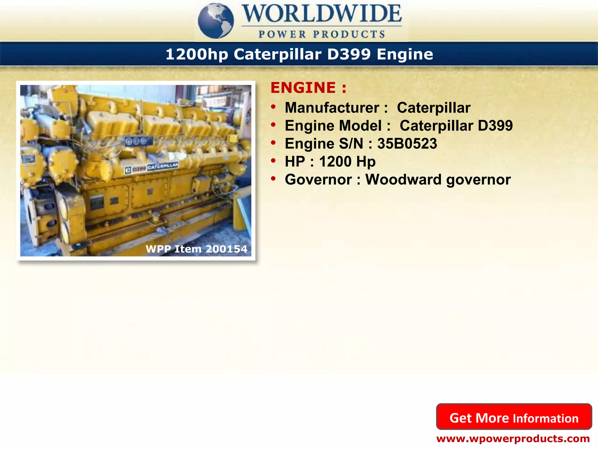 Caterpillar industrial diesel engines august 2011 | PPT