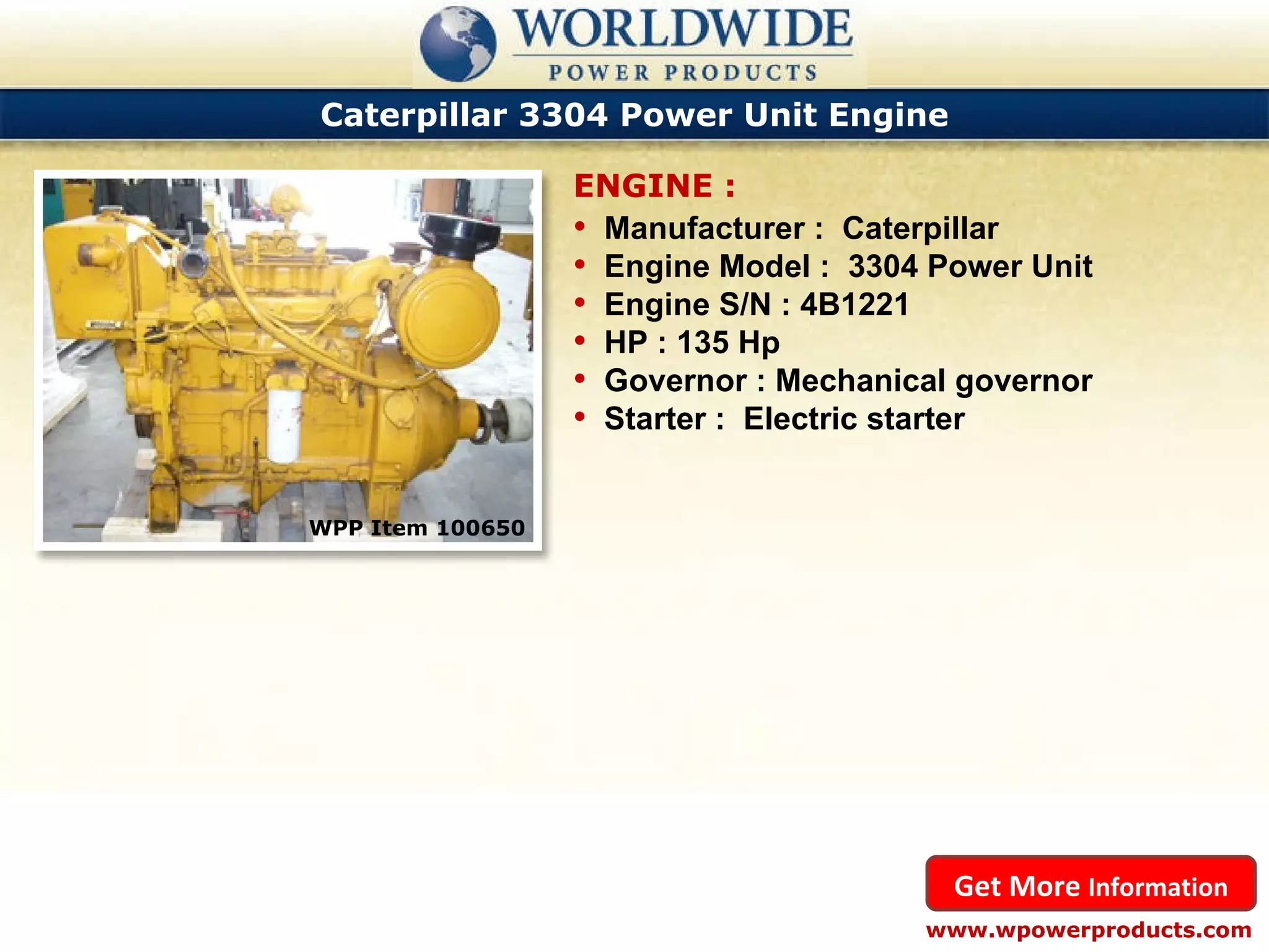Caterpillar industrial diesel engines august 2011 | PPT