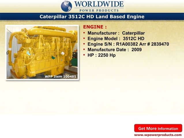 Caterpillar industrial diesel engines august 2011 | PPT