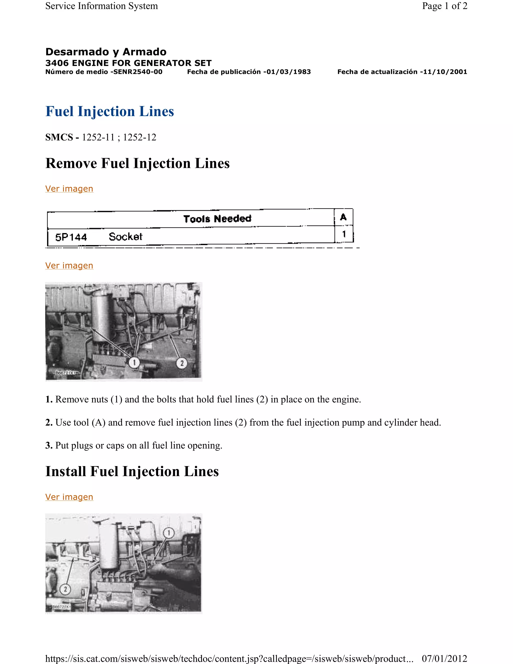 Caterpillar injection+pump+cat+3406 | PDF