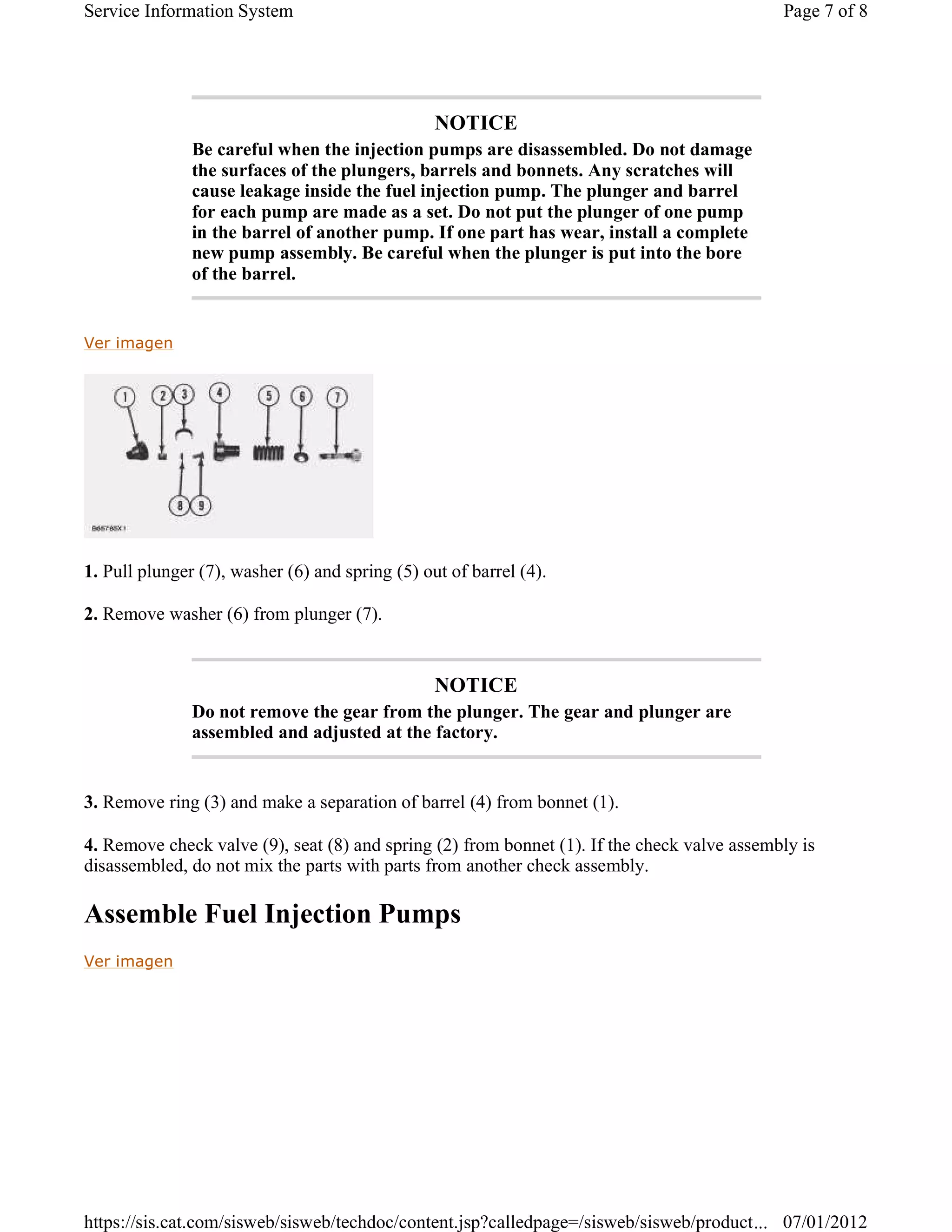 Caterpillar injection+pump+cat+3406 | PDF