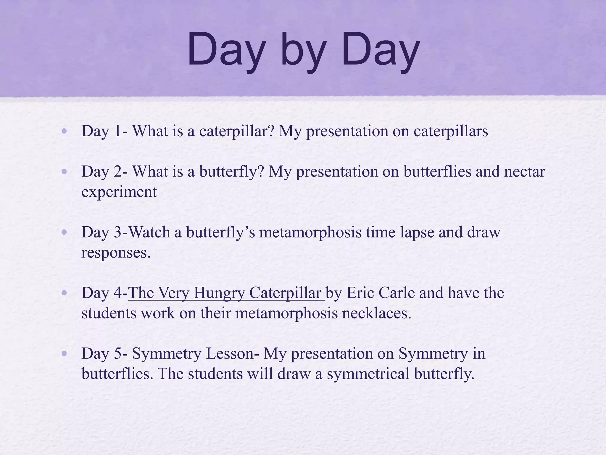 Caterpillars and butterflies | PPTX