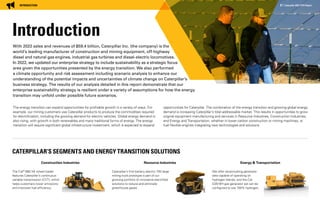 Caterpillar TCFD Report to suppport sustainability | PDF