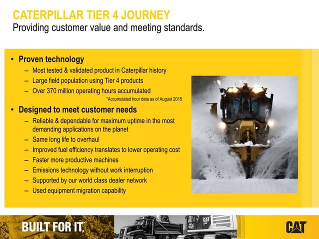 Caterpillar Tier 4 Final Customer Presentation11.17.pptx | Chemistry ...
